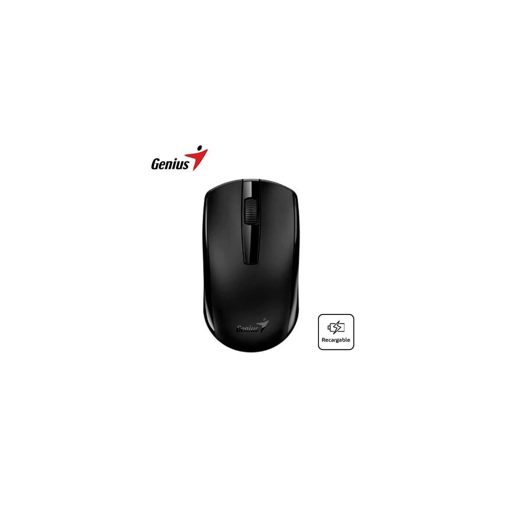 Mouse Genius Eco-8100 Inalámbrico Recargable Blueeye Negro Con ...
