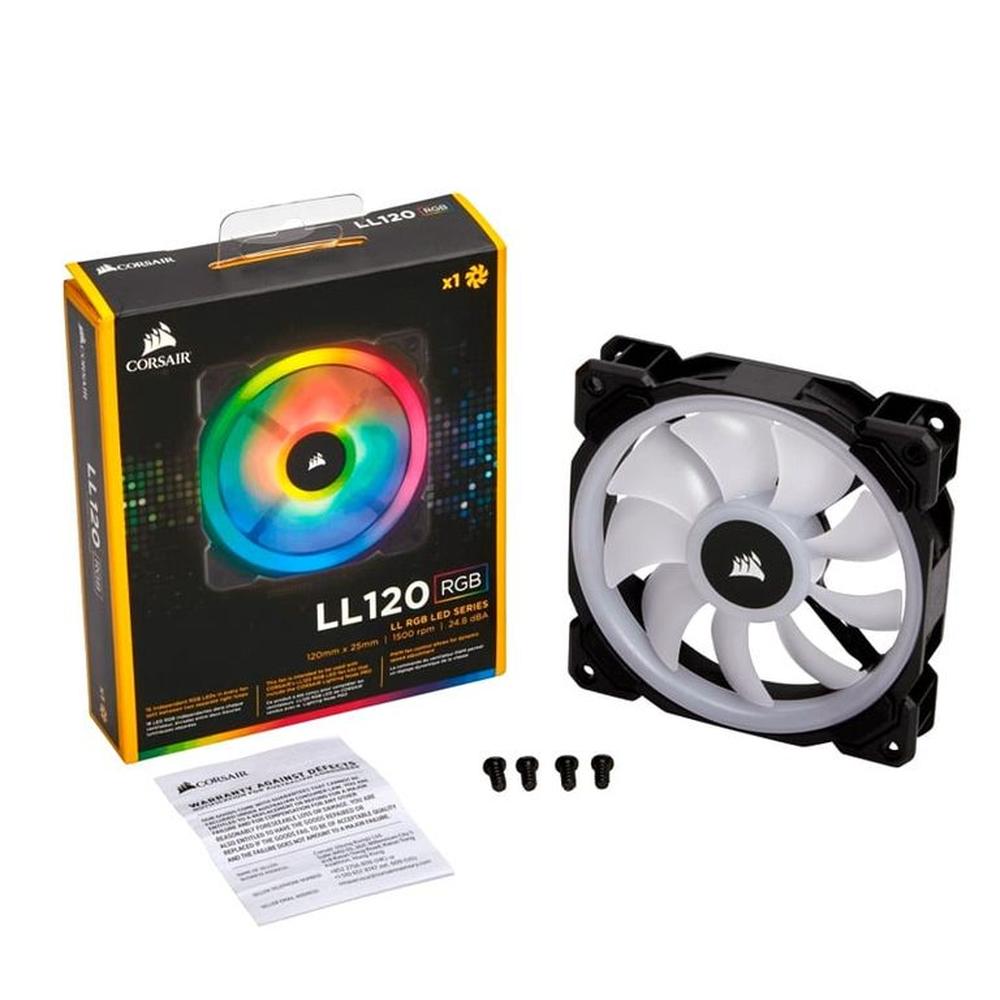 Fan Corsair LL120 RGB 12 cm 1500 RPM 12 VDC 4 Pines PWM Control - Real ...