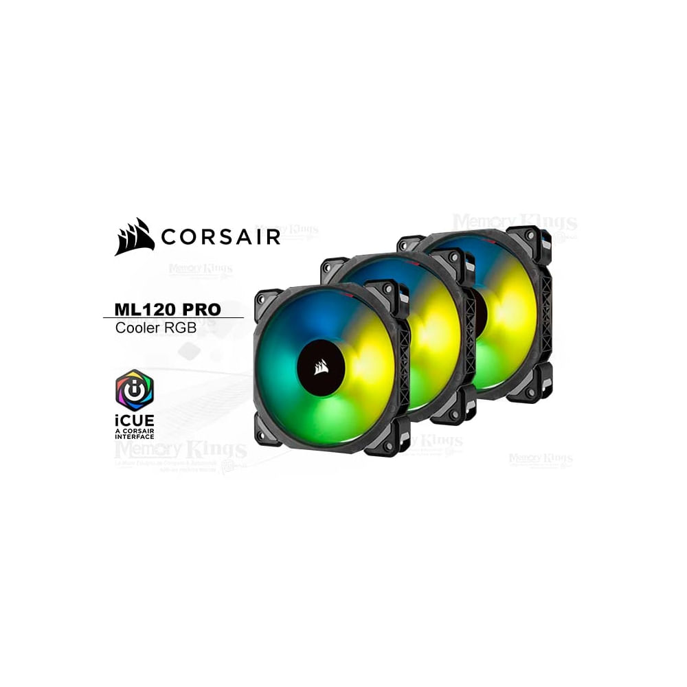 Ventilador Corsair Ml120 Pro Rgb Led 12 Cm, 1600 Rpm, Pwm, 4 Pines ...