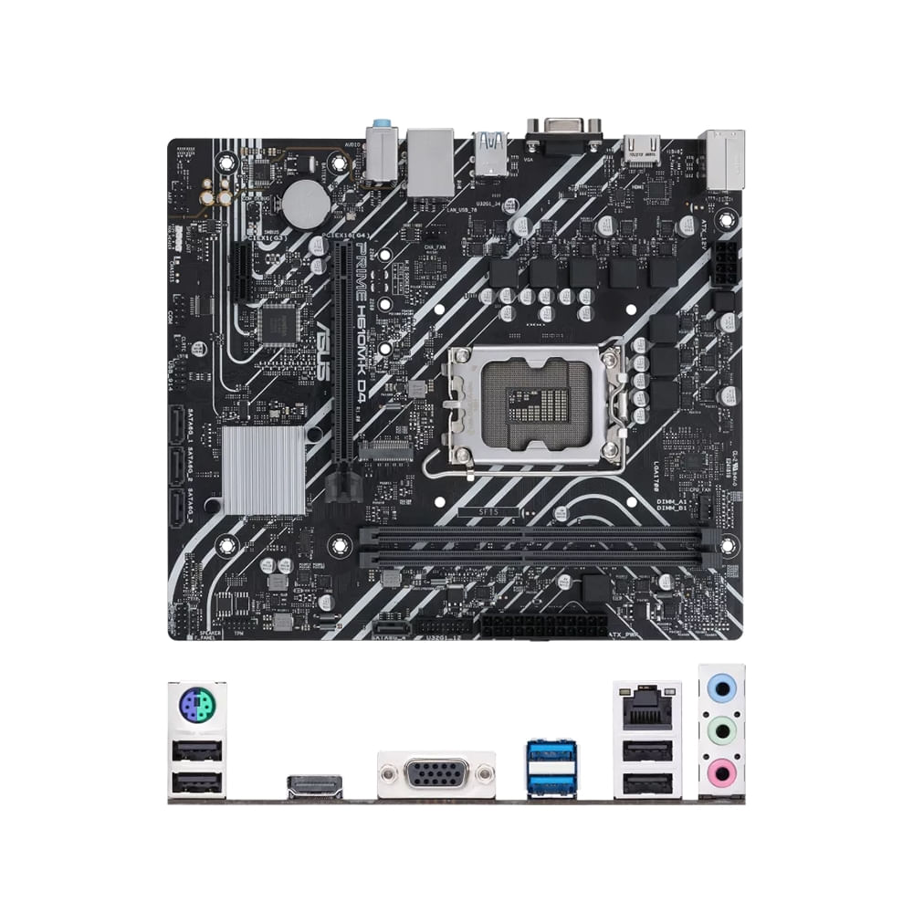 Placa Base Micro Atx Asus H610M-K D4, Soporte Ddr4, Conexiones ...