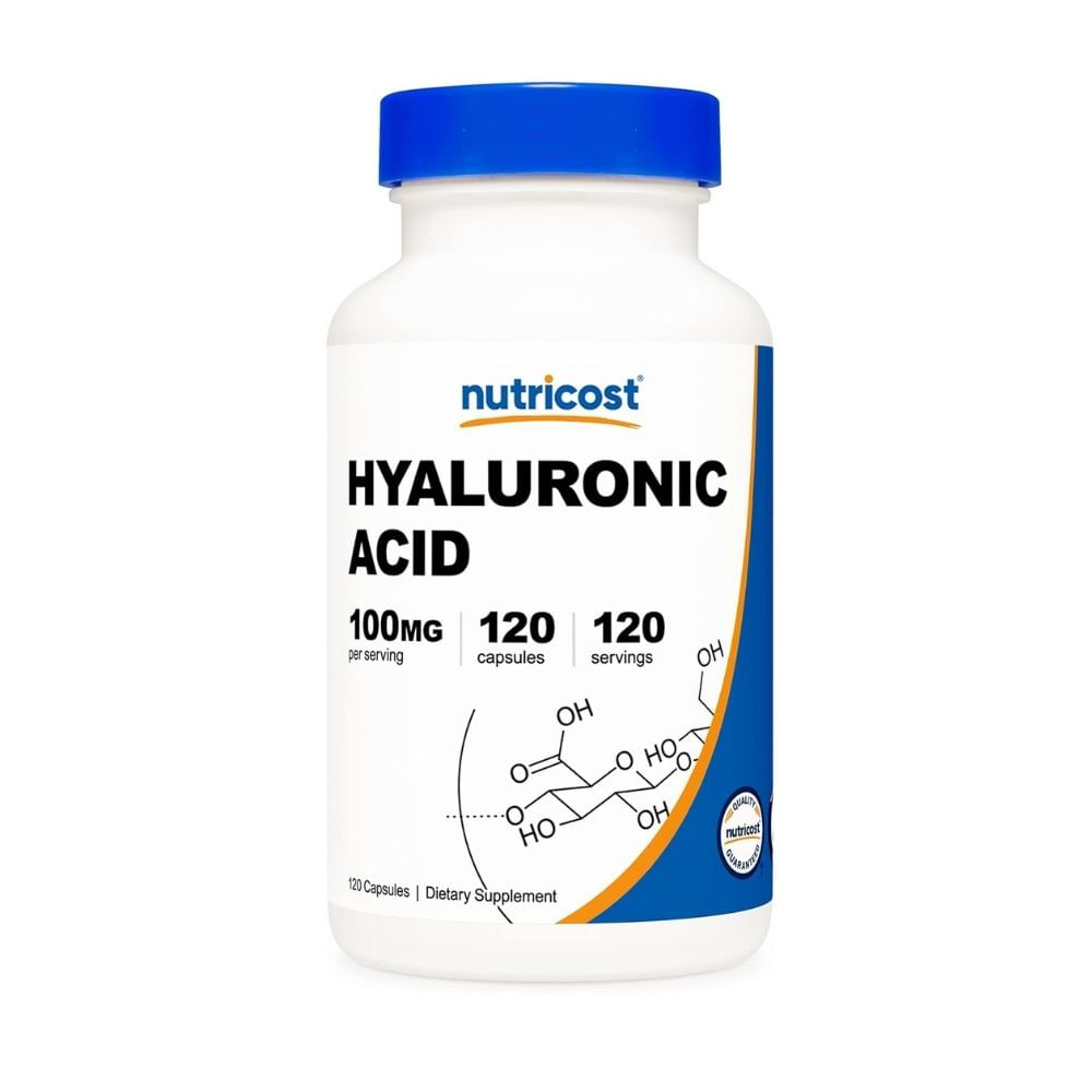 Ácido Hialurónico 120 cápsulas Nutricost | Hidratación piel - Real Plaza