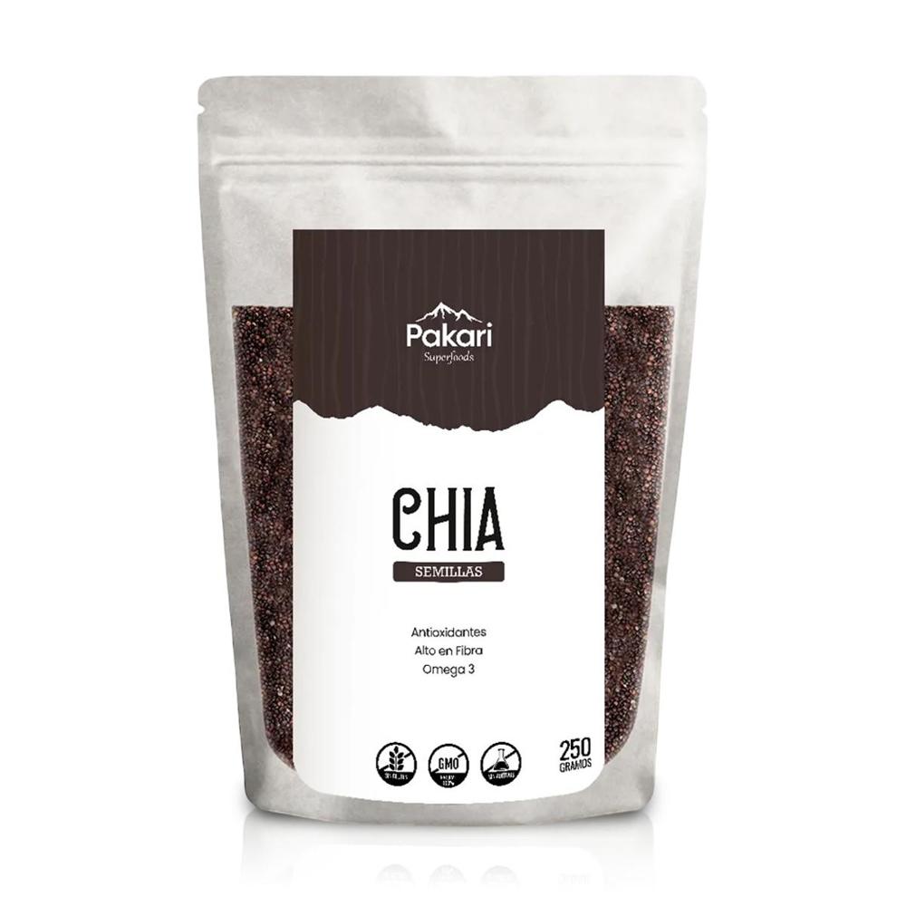 Semillas de Chía Negra (250 g) – Pakari - Real Plaza