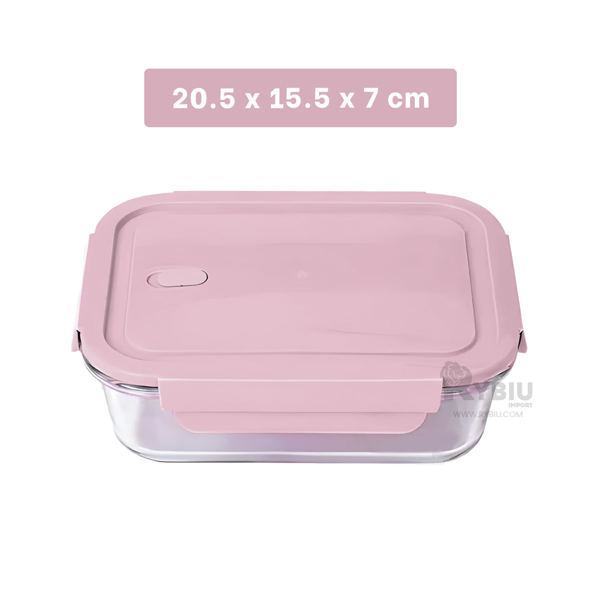 Taper Practico con 2 Divisiones y con Tapa Rosado - Real Plaza