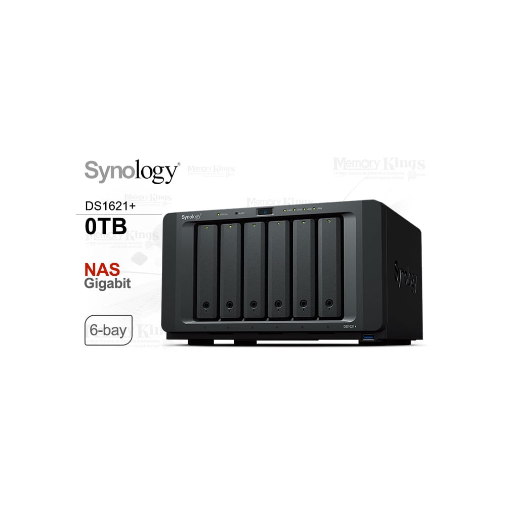 Synology DS1621+ NAS de 6 bahías, almacenamiento escalable, ideal para - Real Plaza