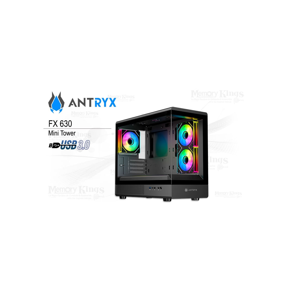 Caja Mini Tower Antryx FX-630M ARGB - 3 | RealPlaza.com - Real Plaza