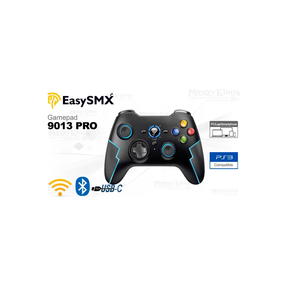 Gamepad Easysmx 9013 Pro Negro Y Azul - Controlador Inalámbrico Blueto ...