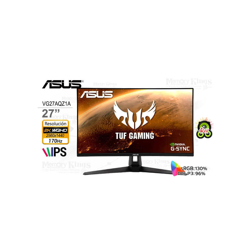 Monitor ASUS TUF VG27AQ 27" IPS 2K WQHD 170Hz 1ms con altavoces integr ...