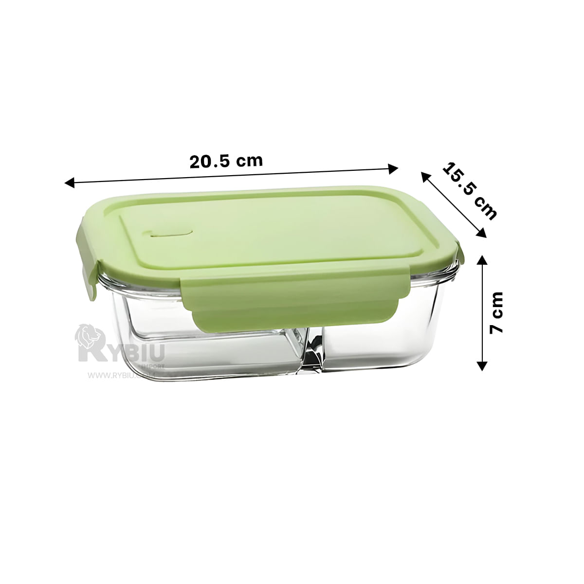 Taper Practico 2 Divisiones Tapa Color Verde | RealPlaza.com - Real Plaza