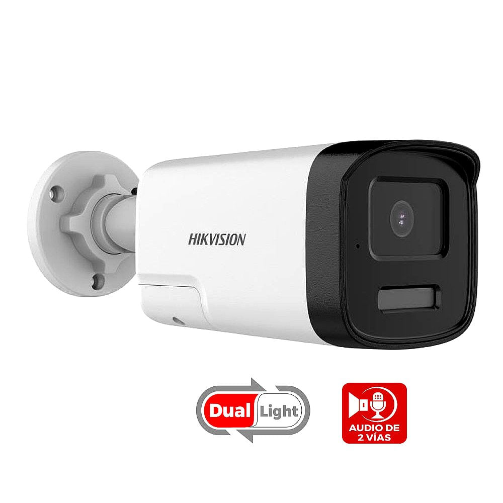 Cámara De Vigilancia Hikvision 2Mp Con Luz Híbrida Inteligente Y Visió ...