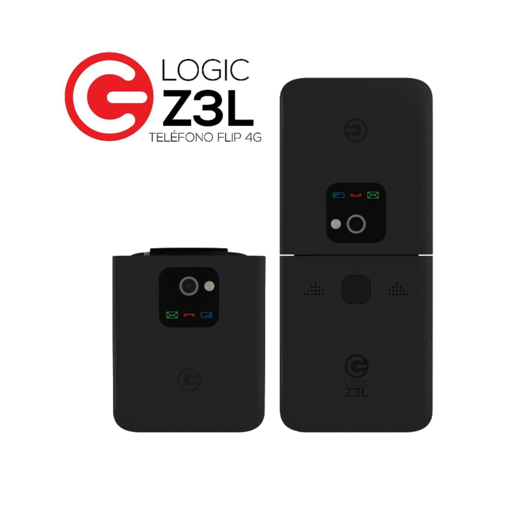 Celular Logic Z3L 4G, Pantalla de 2.4",Bateria 950 mAh, Radio FM - Real ...