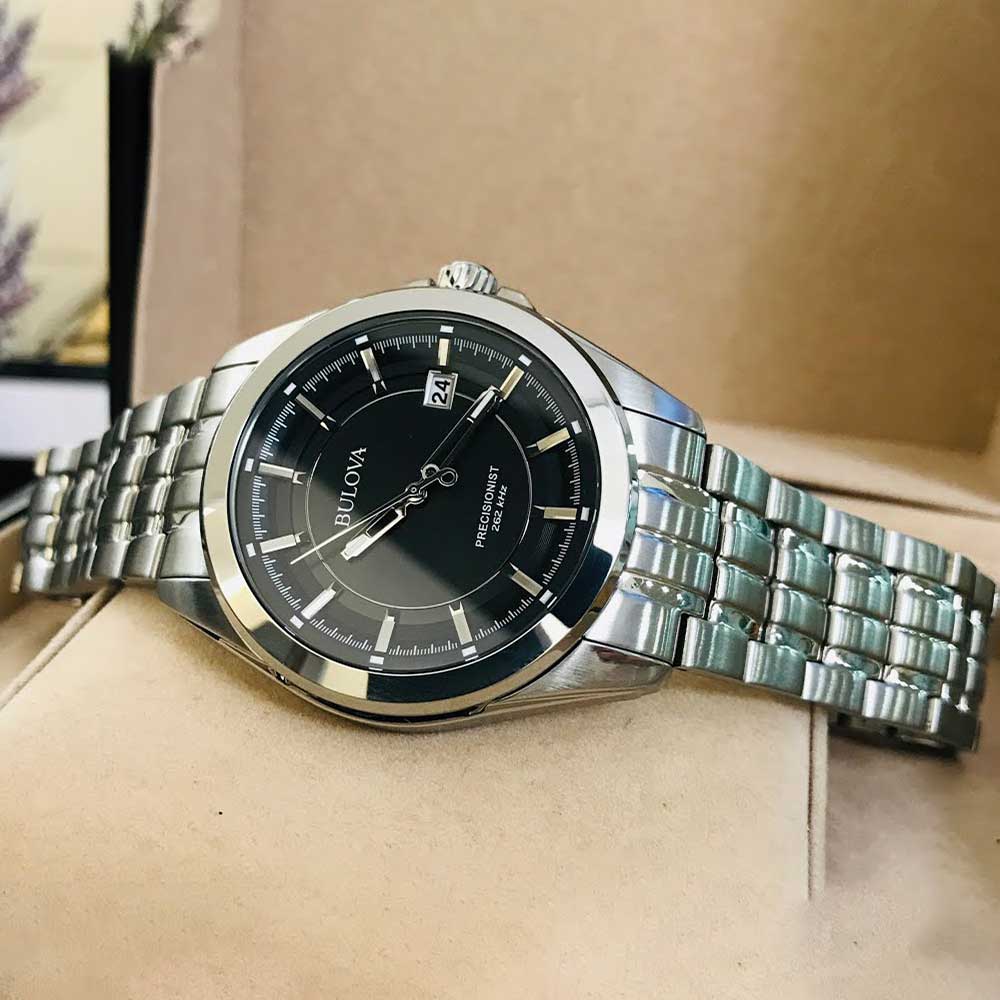 Reloj Bulova Precisionist 96B252 Ultra Alta Frecuencia Fecha Acero ...