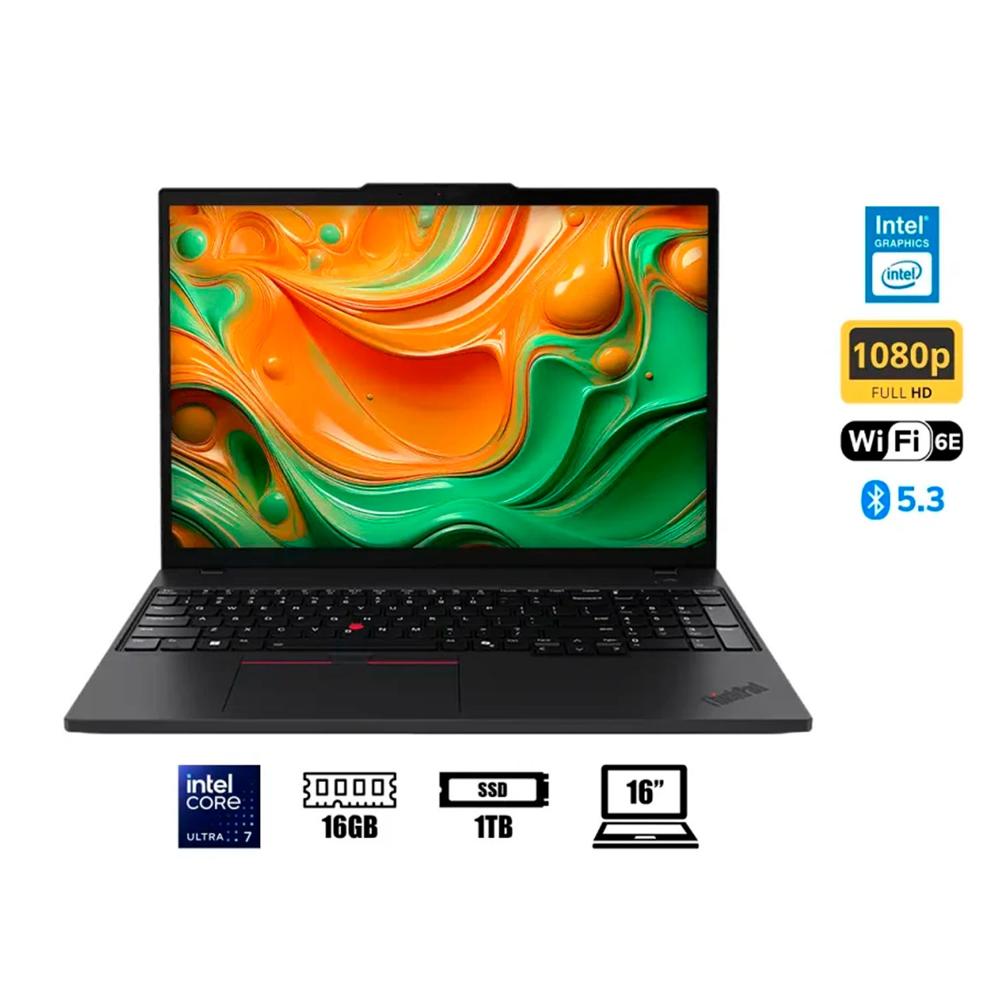 Laptop Lenovo ThinkPad T16 Gen 3 Intel Core Ultra7 155U 16GB Ram 1TB ...