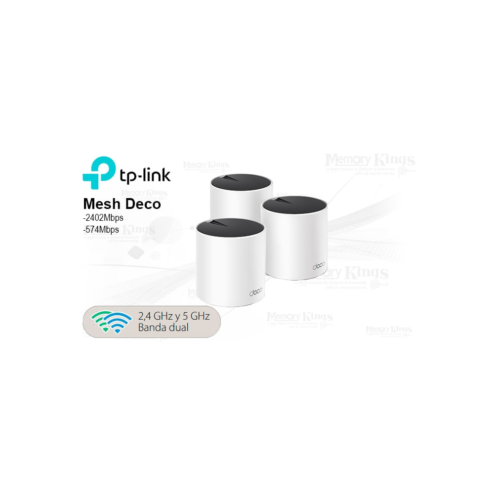 Router TP-Link Deco X55 Mesh AX3000, WiFi rápido y cobertura amplia, t ...
