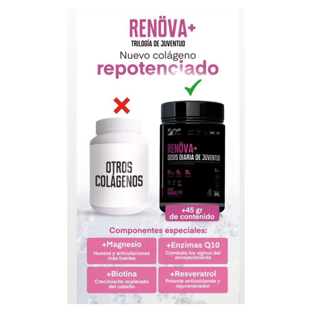 COLÁGENO RENOVA PLUS FWP HIDROLIZADO 315GR - Real Plaza