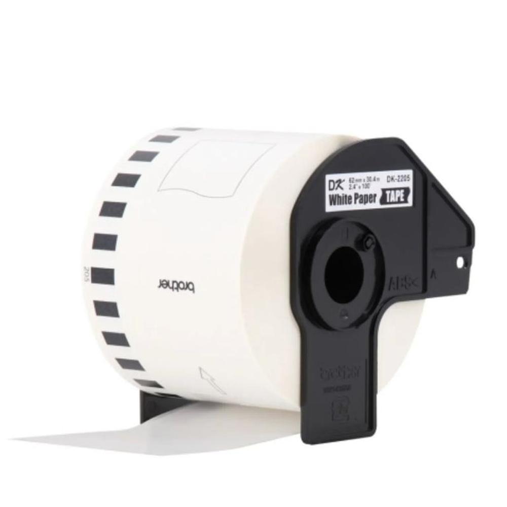 Cinta Brother DK-2205 62 mm x 30,4 m Rollo Continuo etiquetadora - Real ...
