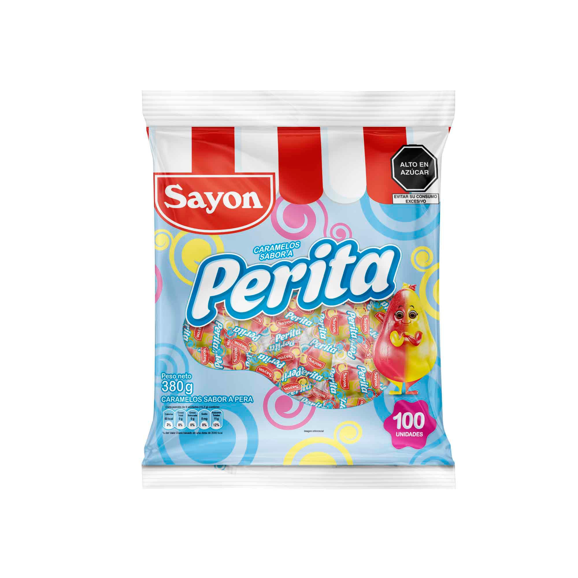 Caramelos SAYON Sabor a Perita Bolsa 380g - Real Plaza