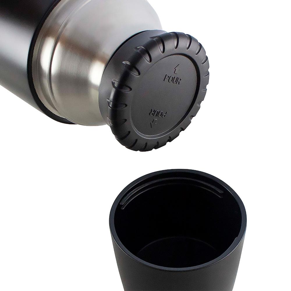 Termo Negro 1 L Thermos Acero Inoxidable Black Edition - Real Plaza