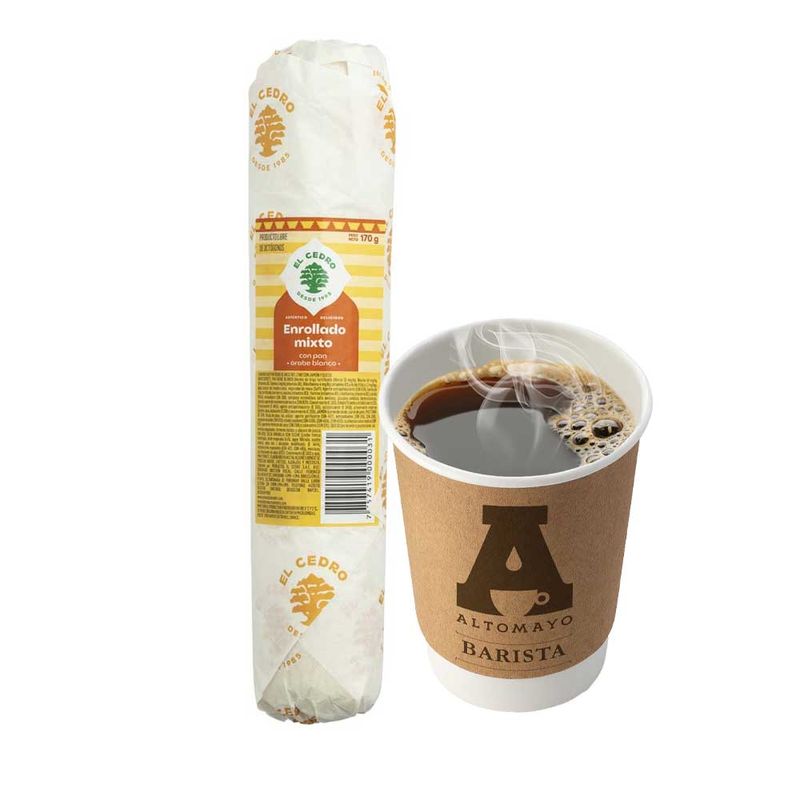 Pack Café Americano ALTOMAYO x un + Enrollado de Jamón y Queso EL CEDRO ...