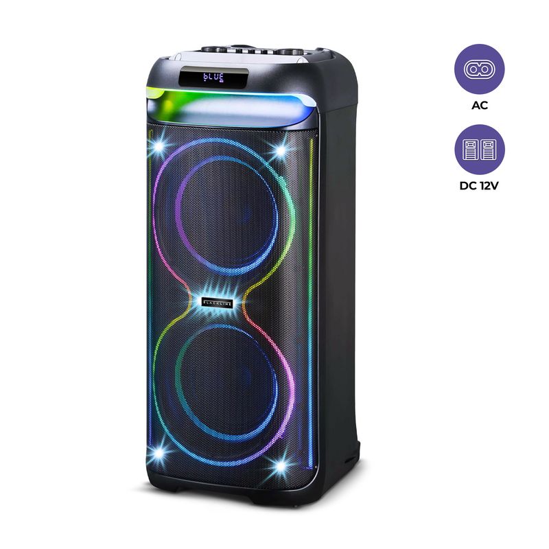 Torre BLACKLINE TORRBL10INF 100W 2X10 BT FM Sonido Espacial DSP TWS - Real Plaza