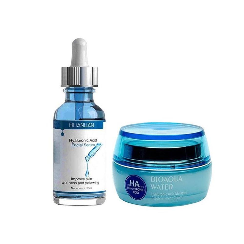 Crema Hidratante + Serum Blianlian con Acido Hialuronico - Real Plaza