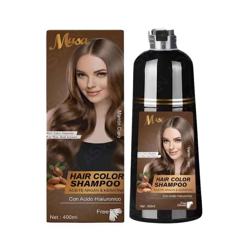 Shampoo Hair Color Marron Claro 400 ml - Musa - Real Plaza