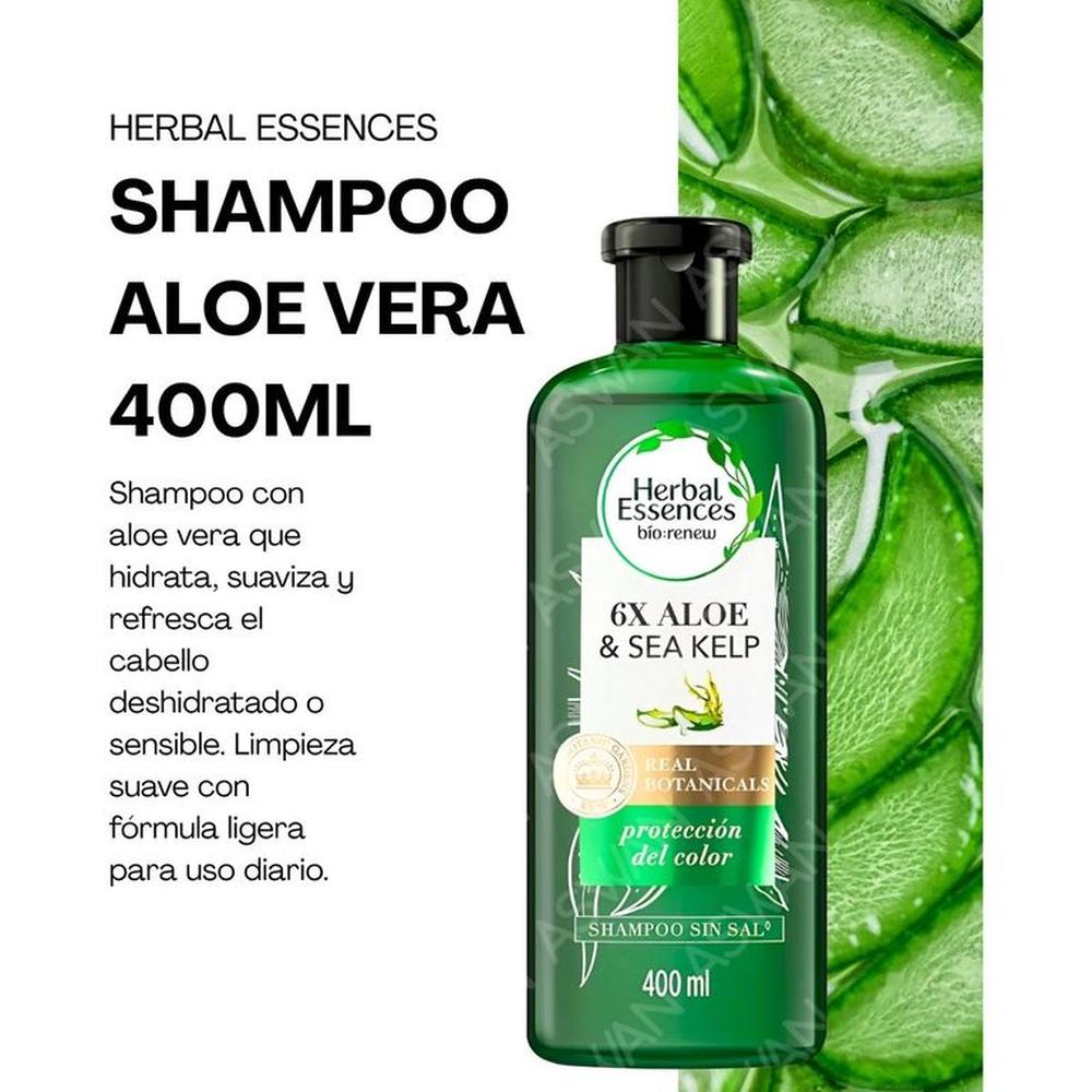SHAMPOO ALOE VERA 400ML - HERBAL ESSENCES - Real Plaza