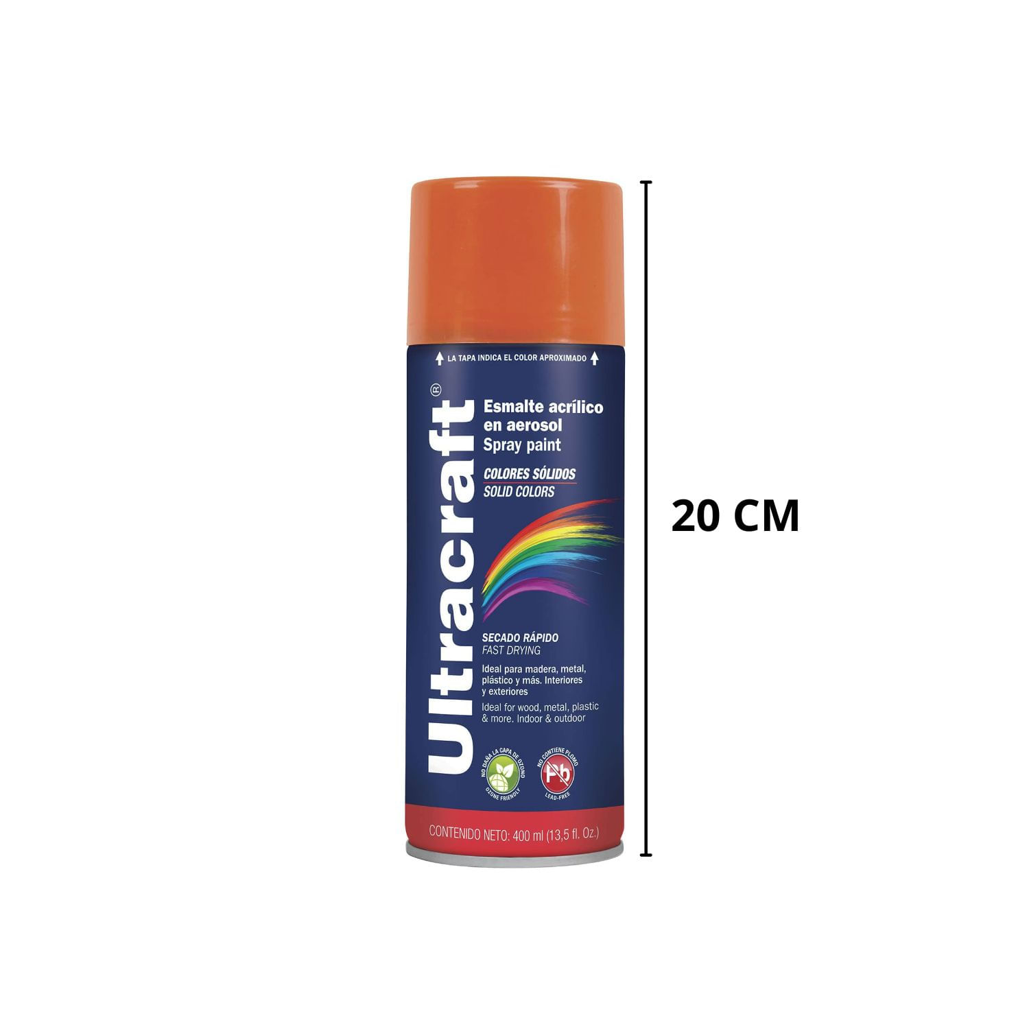 Pintura Spray Color Naranja Ultracraf 40036 - Real Plaza