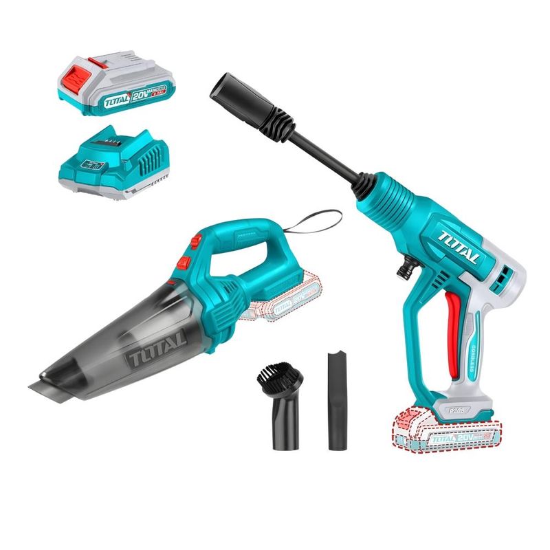 Hidrolavadora Inalámbrica 20V + Aspiradora 0.5lt Total TPWLI20362 ...