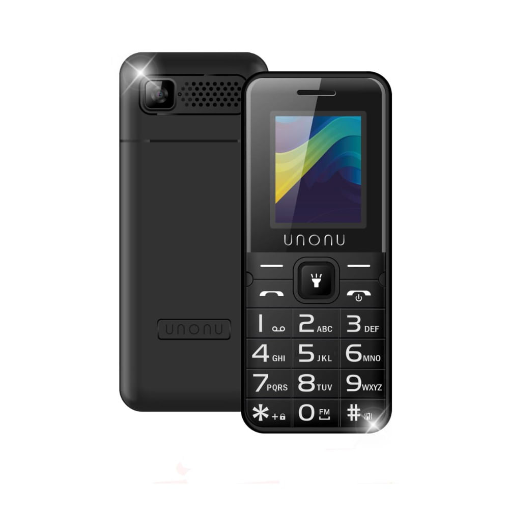 CELULAR BASICO UNONU CLEAR 4G DUAL SIM -NEGRO - Real Plaza