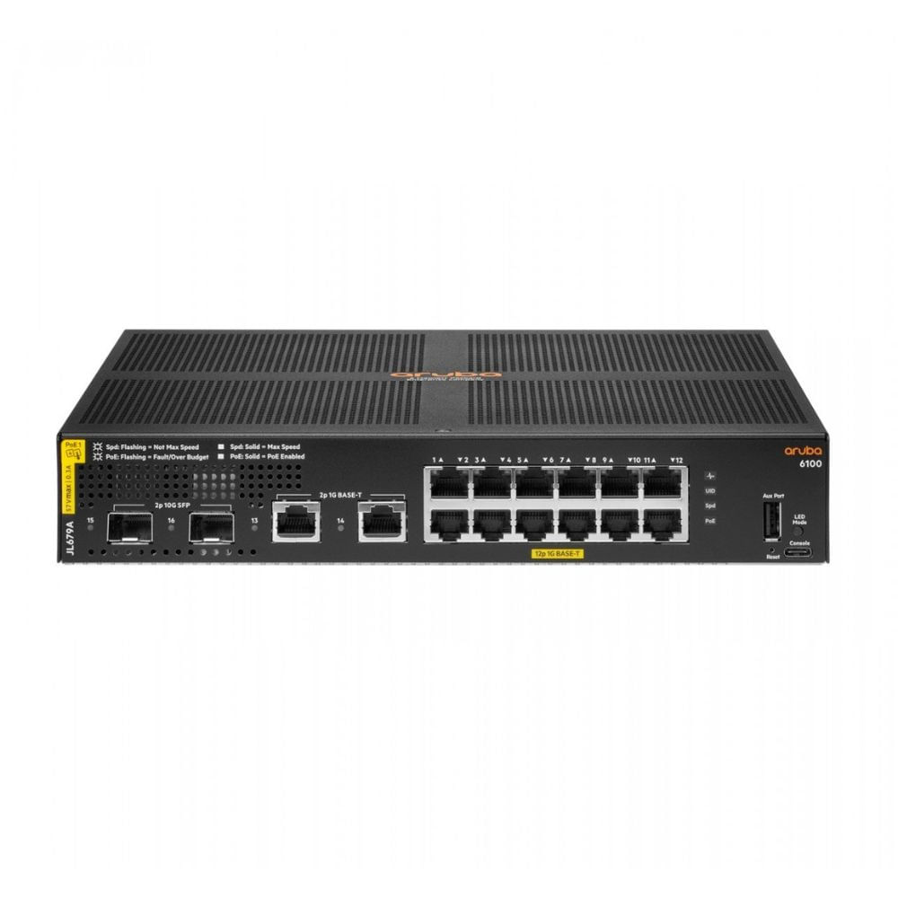 Switch JL679A LA ARUBA 6100 12G CL4 2SFP+ 13 - Real Plaza