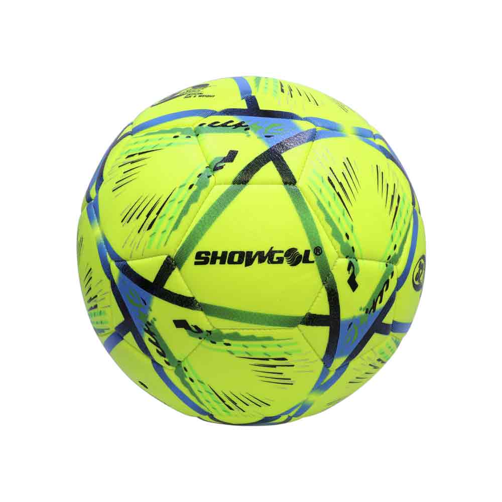 PELOTA P/FULBITO SHOWGOL CUERO PVC FOAM H Color AMARILLO/CELESTE Talla ...