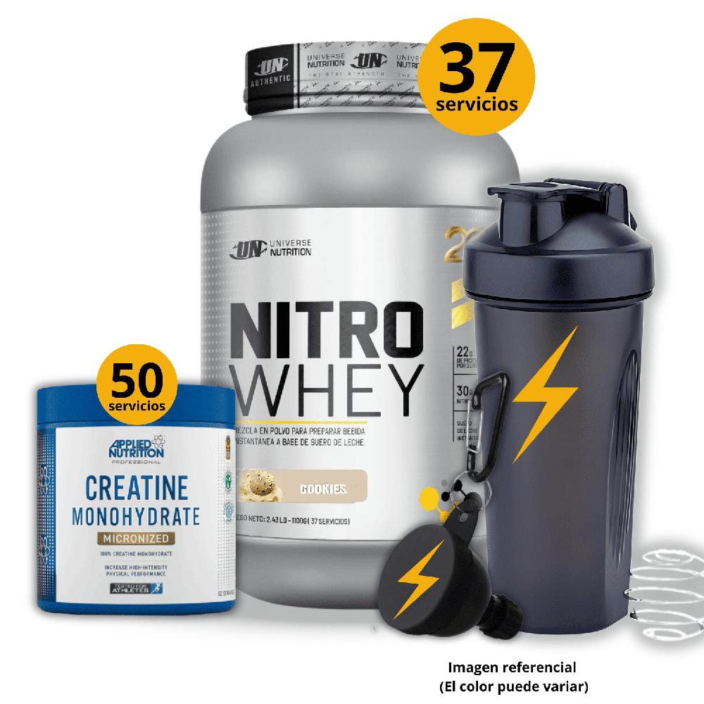 Proteína Nitro whey de 1kg Galleta - Creatina Applied Nutrition de ...