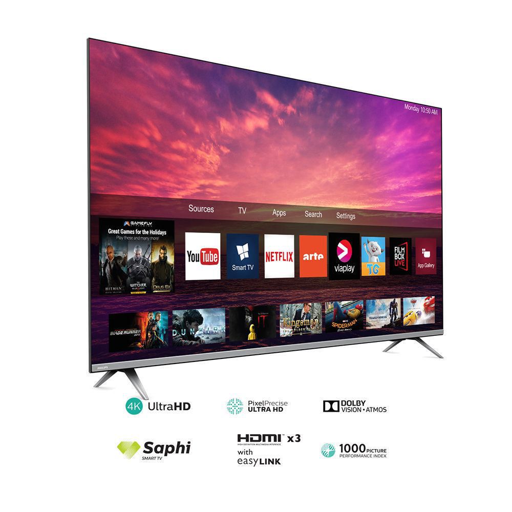 Televisor LED PHILIPS 4K UHD Smart TV 58" 58PUD6654 - Real Plaza